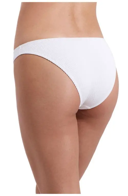 LUMA GOTTEX Emanuelle High Leg Bikini Bottom - White