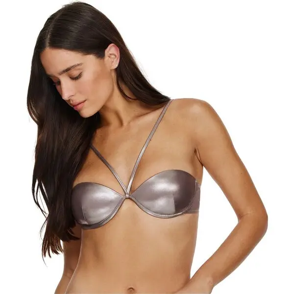 GOTTEX Shine Bright Underwire Bikini Top - Grey