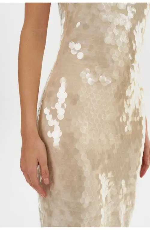 LAMARQUE Derrica Sequin Midi Dress