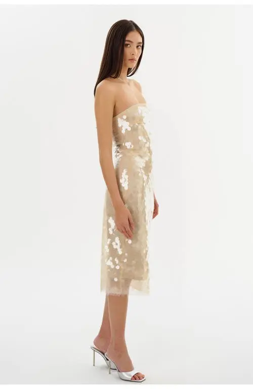 LAMARQUE Derrica Sequin Midi Dress