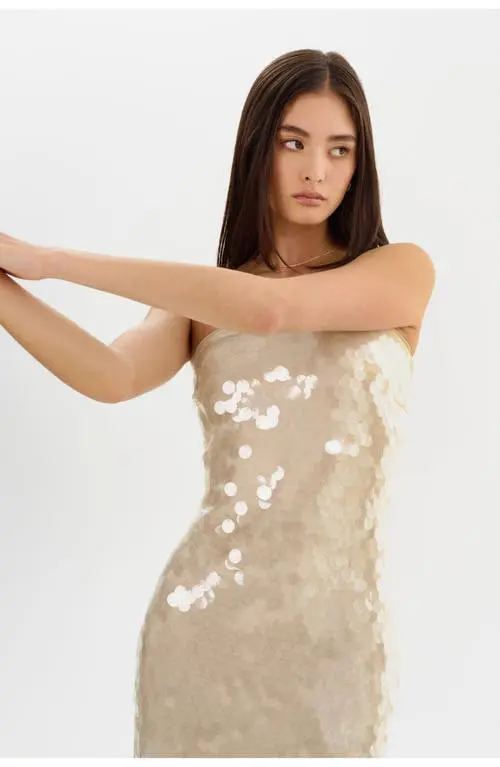 LAMARQUE Derrica Sequin Midi Dress