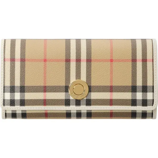 Burberry Check Continental Wallet - Archive Beige/soap Beige