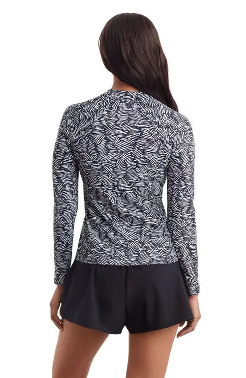 SHAPESOLVER SPORT Long Sleeve Full Zip Sunshirt - Shifting Shape