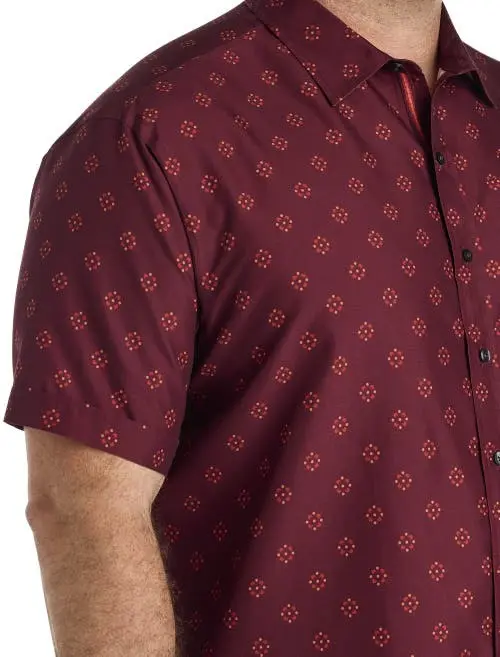 SYNRGY Big & Tall Micro Floral Sport Shirt