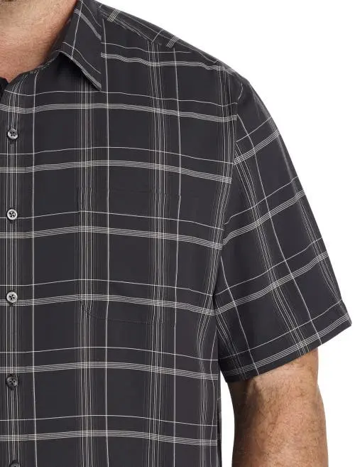 SYNRGY Big & Tall Plaid Microfiber Sport Shirt