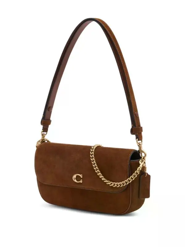 COACH Brook Chain-detail Shoulder Bag - Brown