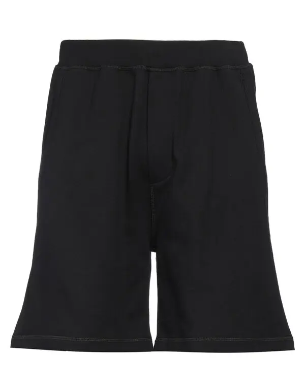 Dsquared2 Relaxed Fit French Terry Shorts - Black