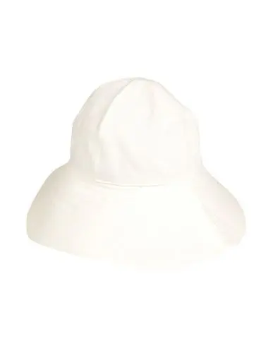 Borsalino Cream Linen Bucket Hat - White