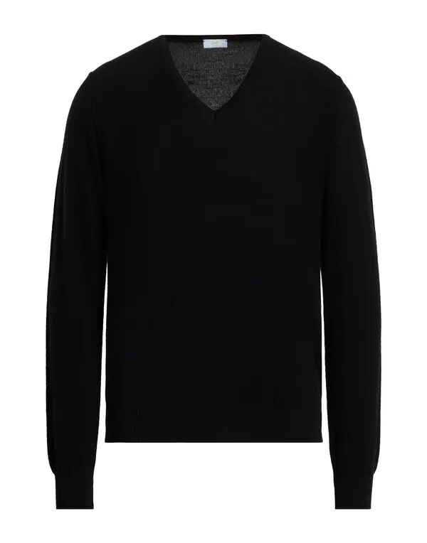 GALLIA Merino Wool V-neck Sweater