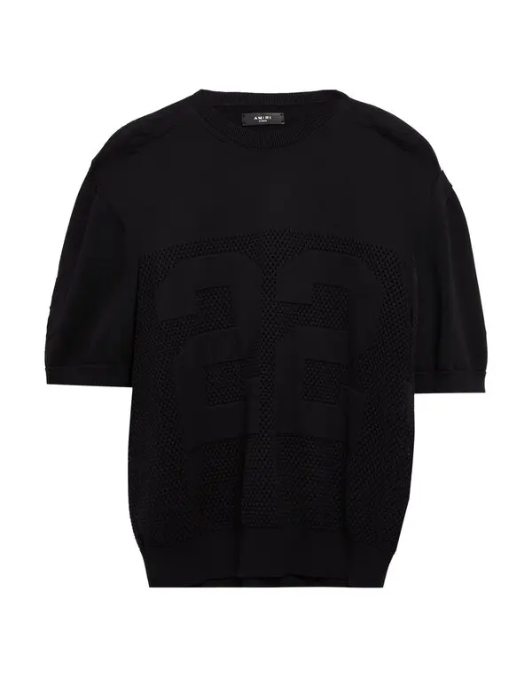 Amiri Knitted Cotton Sweater - Black