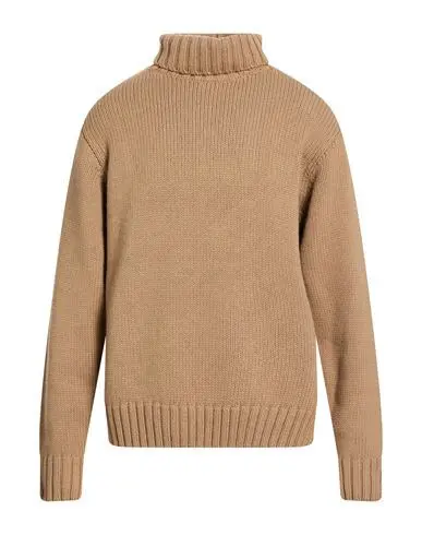 Helmut Lang Turtleneck In Wool, Viscose, Polyamide And Cashmere - Camel