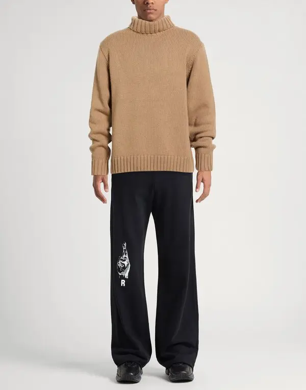 Helmut Lang Turtleneck In Wool, Viscose, Polyamide And Cashmere - Camel