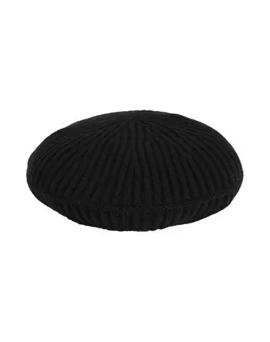 GANNI Knitted Beret - Black