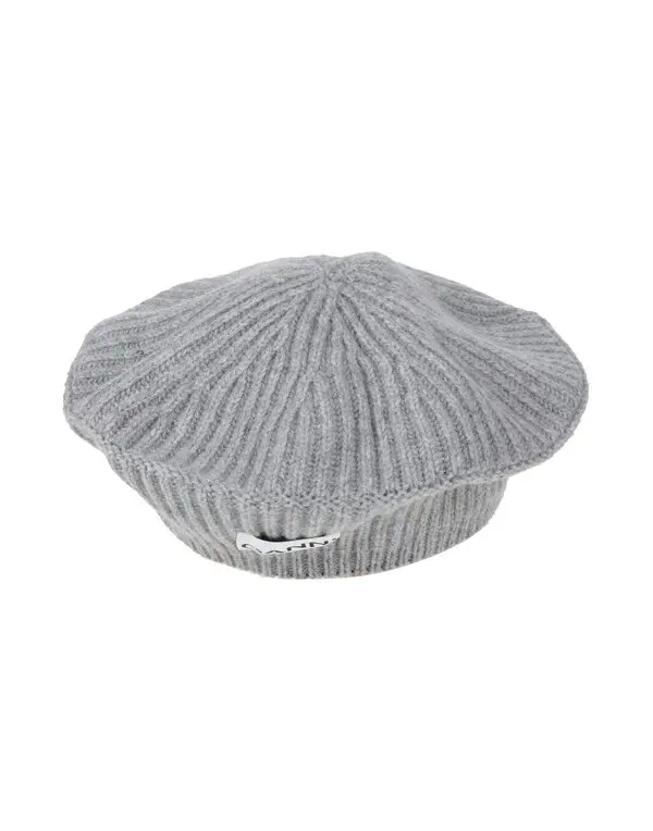 GANNI Knitted Beret - Grey