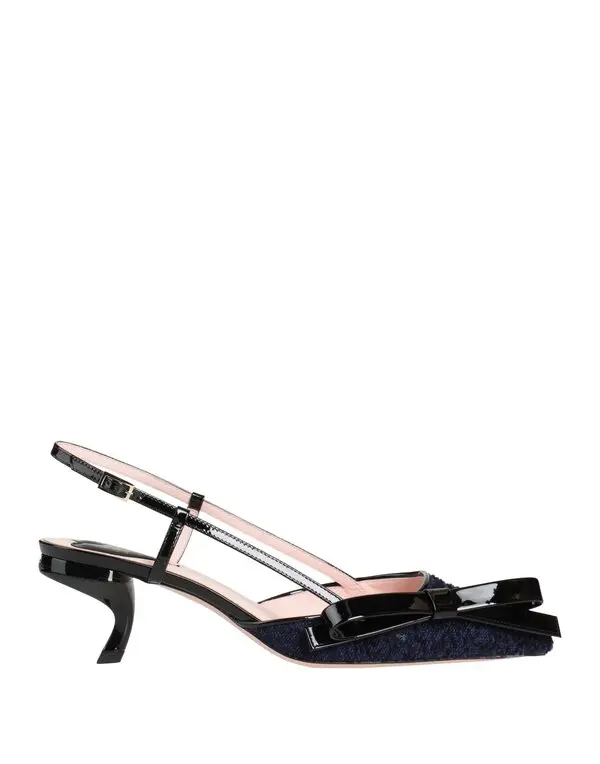 ROGER VIVIER Slingback Pumps - Navy