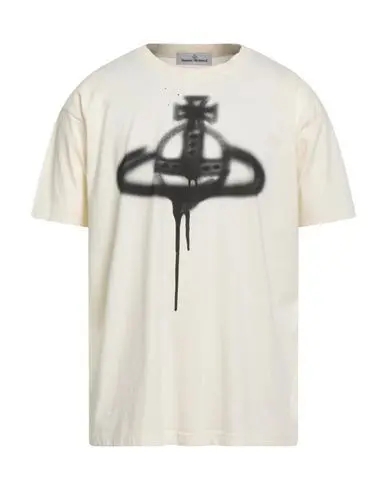 VIVIENNE WESTWOOD T-shirt Cream Size Organic Cotton - White
