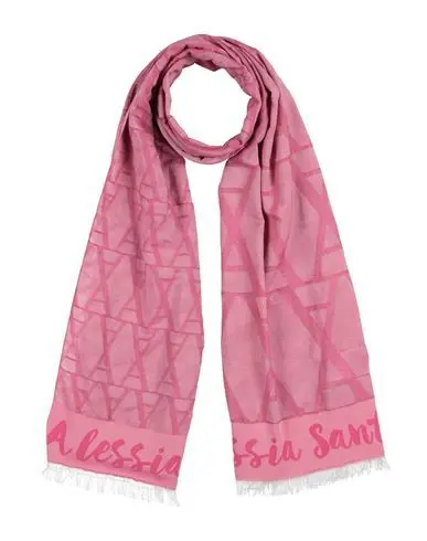 ALESSIA SANTI Scarf Fuchsia Polyester, Viscose, Cotton - Pink