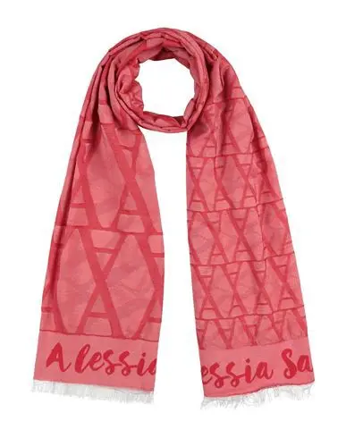 ALESSIA SANTI Scarf Fuchsia Polyester, Viscose, Cotton - Red