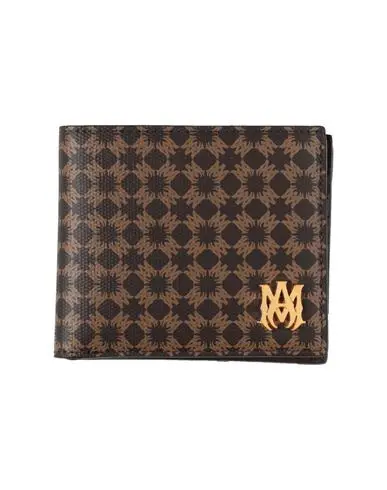 Amiri Wallet Cotton, Linen, Polyurethane - Brown