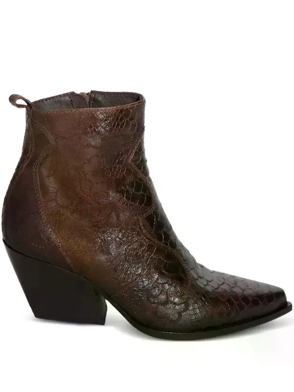 CHUCKIES 75mm Embossed Heeled Boots
