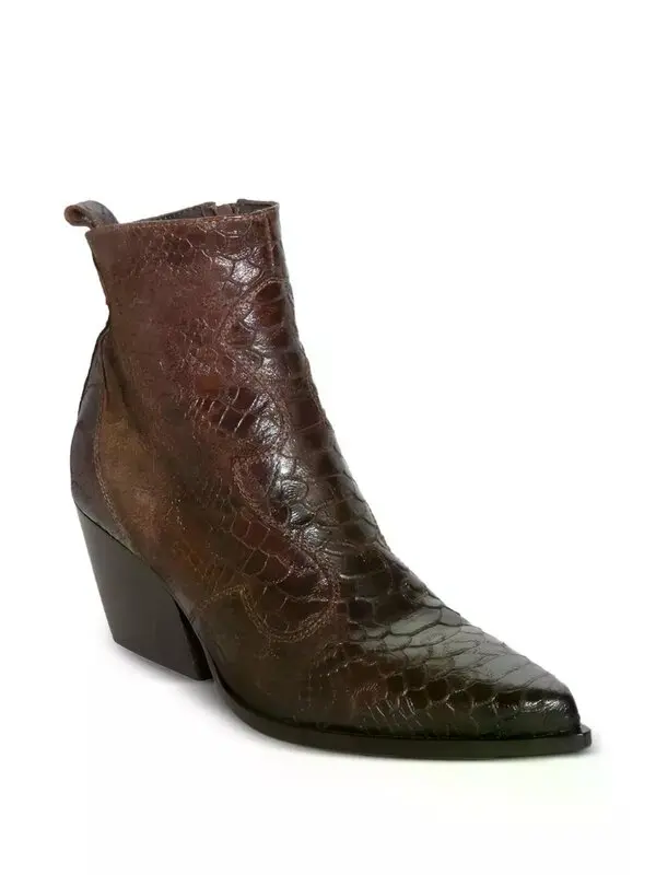CHUCKIES 75mm Embossed Heeled Boots