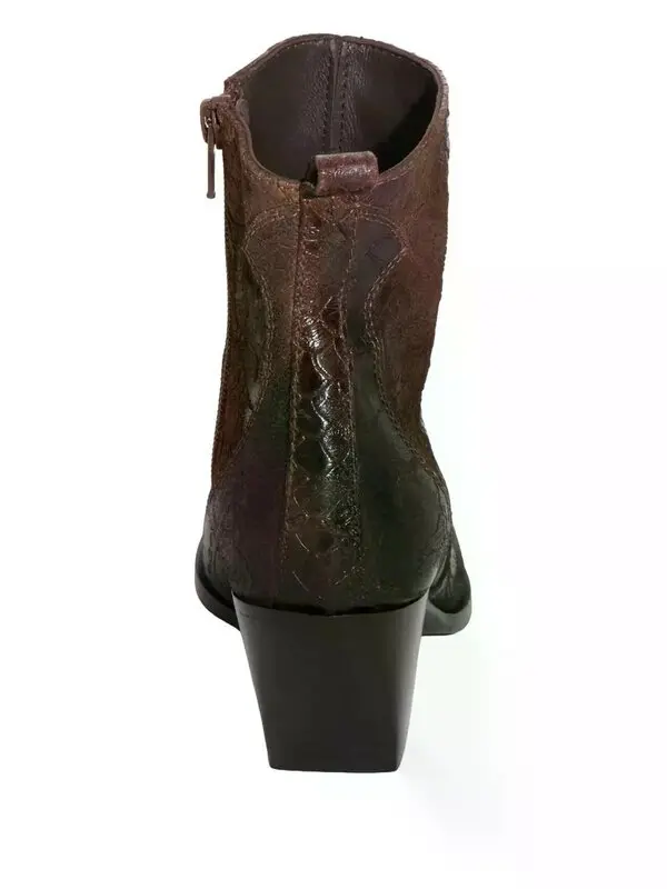 CHUCKIES 75mm Embossed Heeled Boots