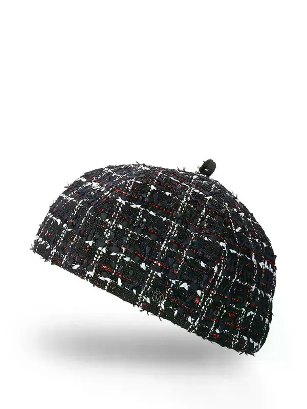 MAISON MICHEL Emy Beret Hat - Black