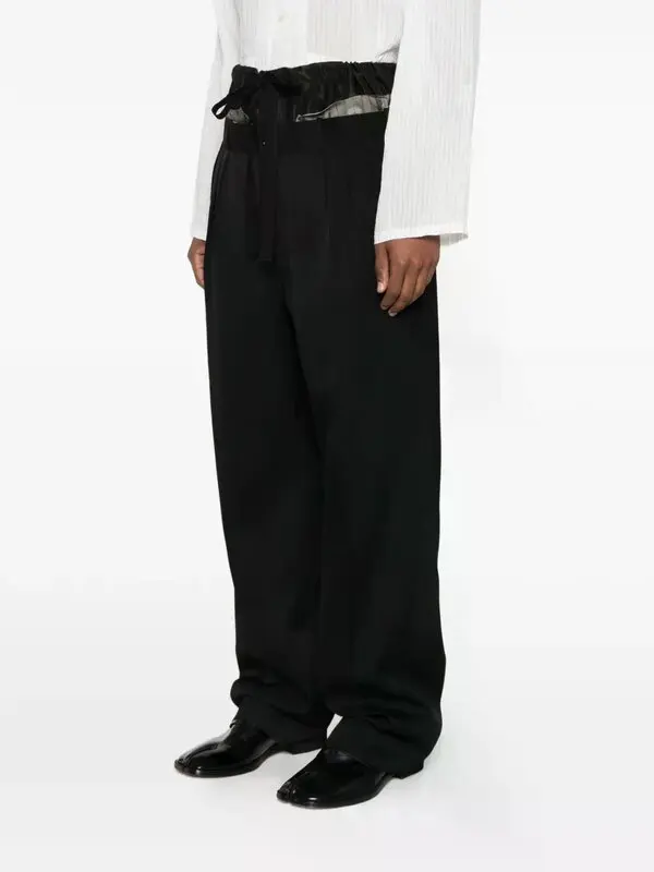 MAISON MARGIELA Pleated Tie Trousers