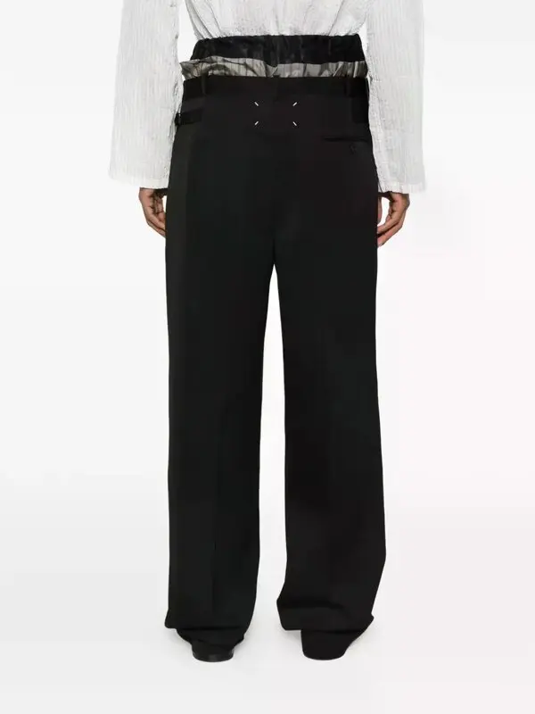 MAISON MARGIELA Pleated Tie Trousers