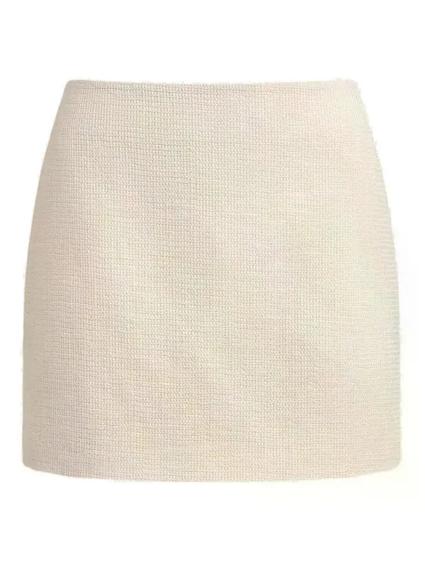 12 STOREEZ Textured Mini Skirt
