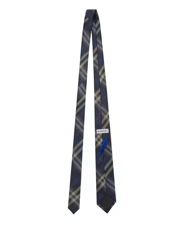 Burberry Check-pattern Silk Tie