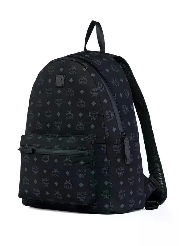 Mcm Stark Monogram-pattern Packable Backpack
