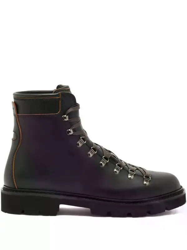 Bally Wandern Round-toe Leather Boots
