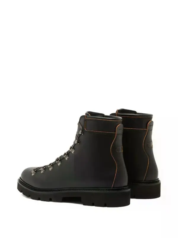 Bally Wandern Round-toe Leather Boots