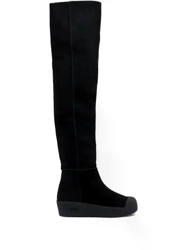 Bally Curling Over-the-knee Boots