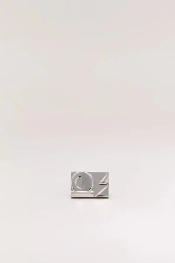 FERRAGAMO Gancini Plaque Cufflinks - Silver