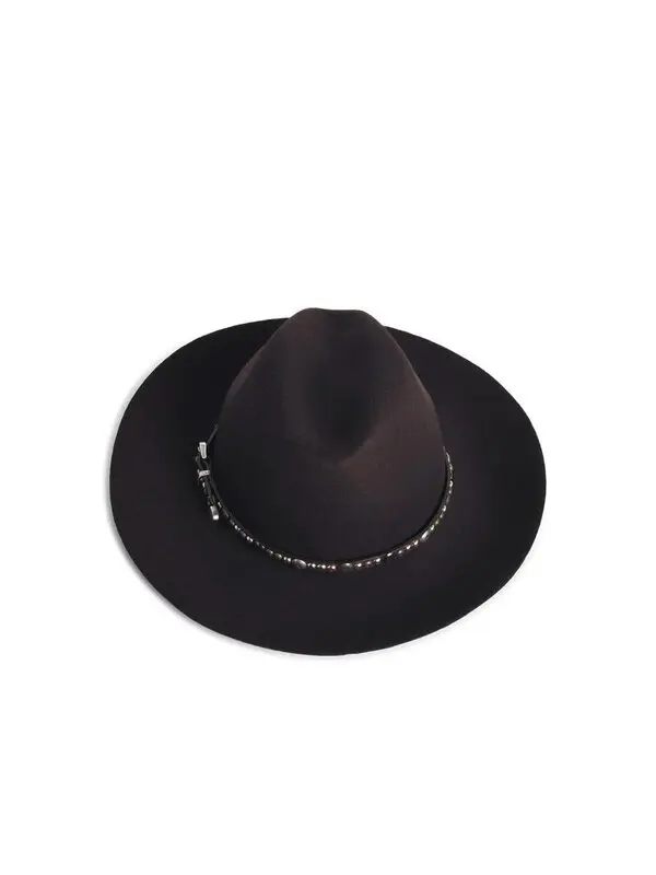 Golden Goose Wool Fedora Hat - Brown