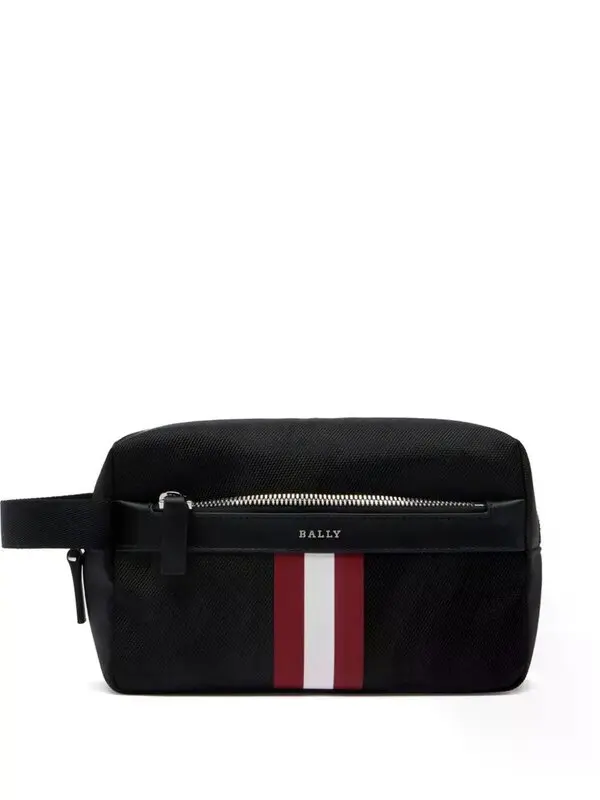Bally Ribbon-detail Travel Pouch - Black