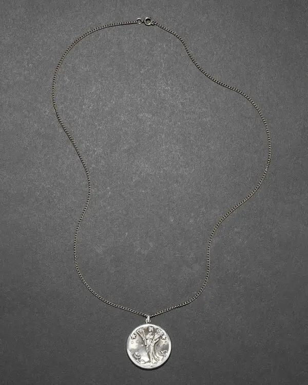 Alexis Bittar Antique Georg Jensen Virgo Locket Necklace - Silver