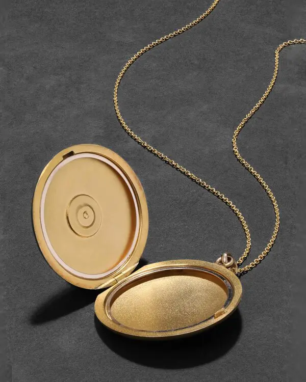 Alexis Bittar Antique 1800s 14k Fill Locket Necklace