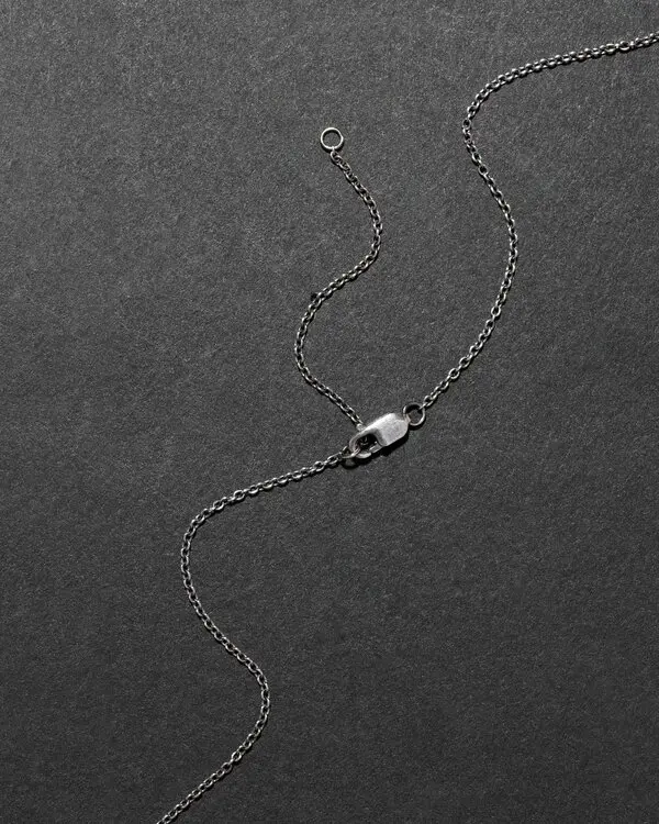 Alexis Bittar Antique Sterling Cross Locket Pendant Necklace