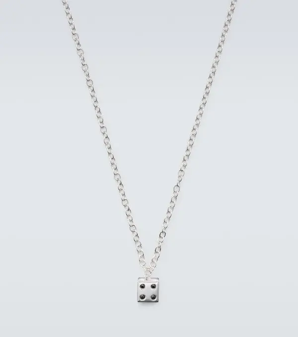 SYDNEY EVAN 14kt White Gold Diamond Charm Necklace