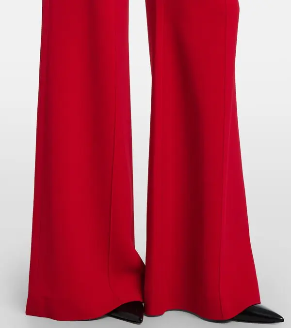 Elie Saab High-rise Wide Leg Pants - Red