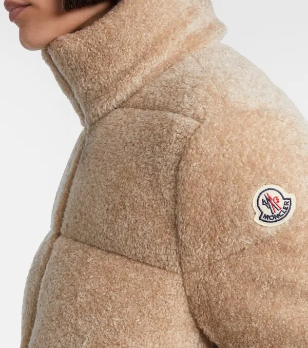 Moncler Cedre Teddy Down Jacket - Beige