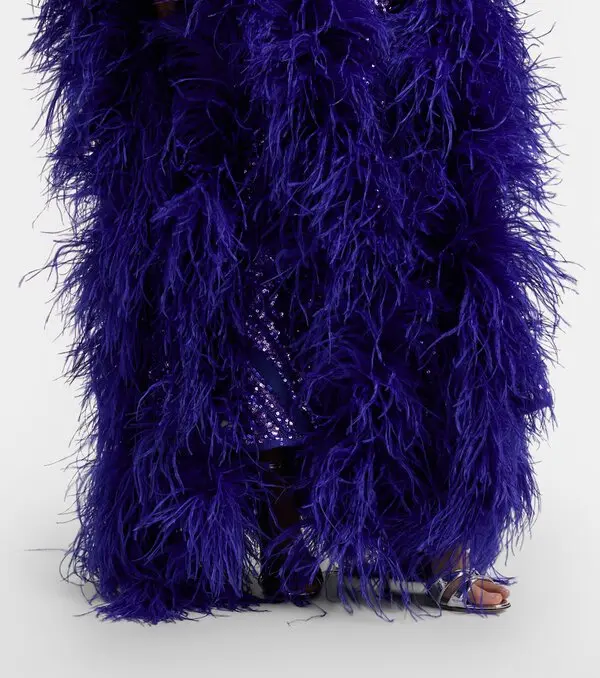 TALLER MARMO Casta Diva Follies Sequined Tulle Kaftan