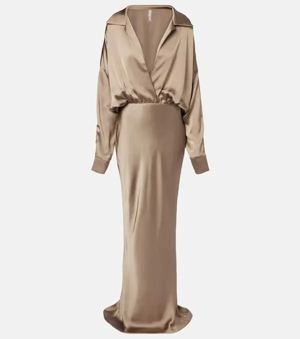 Norma Kamali Satin Gown