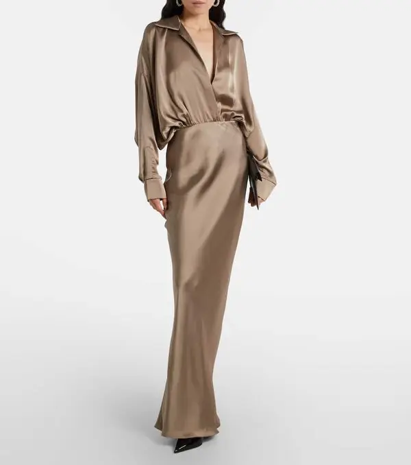 Norma Kamali Satin Gown