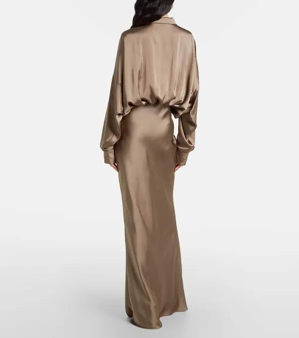 Norma Kamali Satin Gown