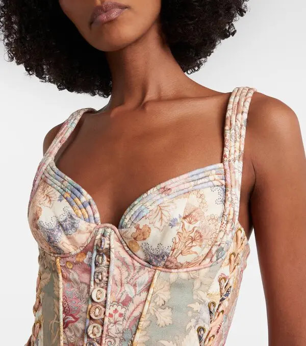 Zimmermann Rebellion Floral Linen Gown - Multicoloured