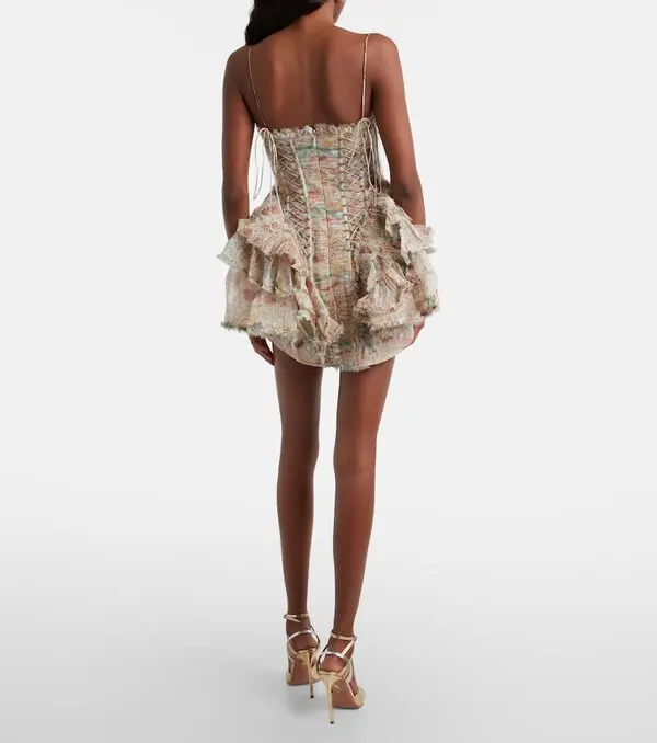 Zimmermann Rebellion Floral Silk Minidress - Multicoloured